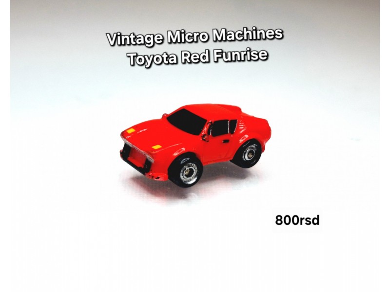 Vintage Micro Machines Toyota Red Funrise