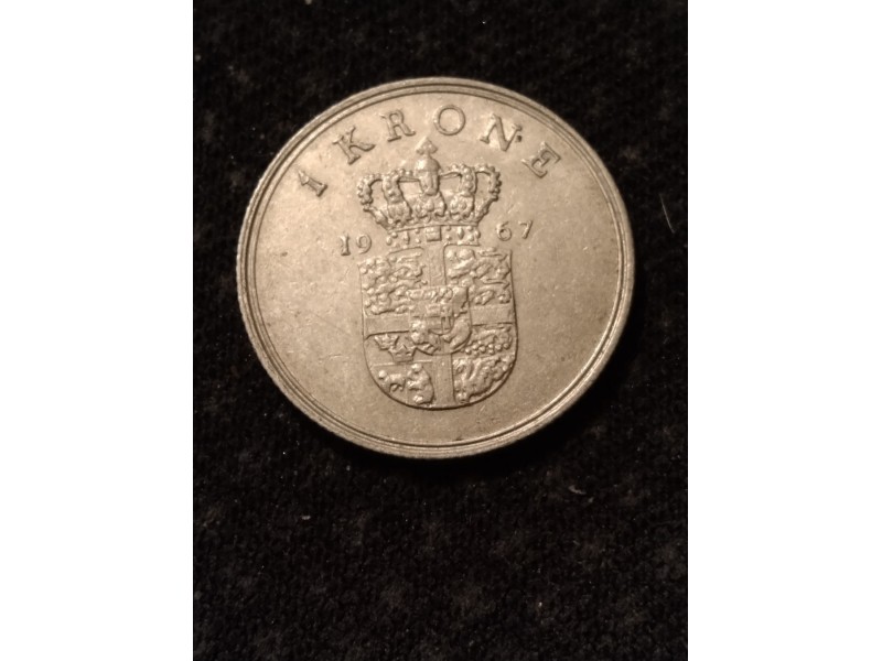 1 kruna 1967 danska