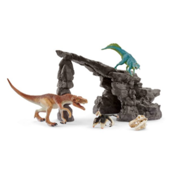 SCHLEICH DINOSAURUS SET SA PEĆINOM