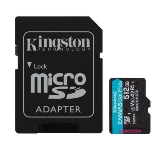 MEMORIJSKA KARTICA SDCG3/512GB 512GB MICROSDXC CANVAS GO PLUS 170R A2 U3 V30 CARD + ADP