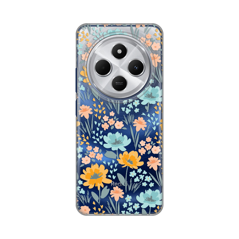 Maska Silikonska Print Skin za Xiaomi Redmi 14C/Redmi A4 Lovely Flowers