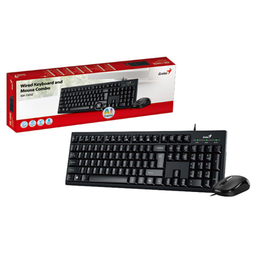 KM-100SE USB US crna tastatura+ USB crni miš
