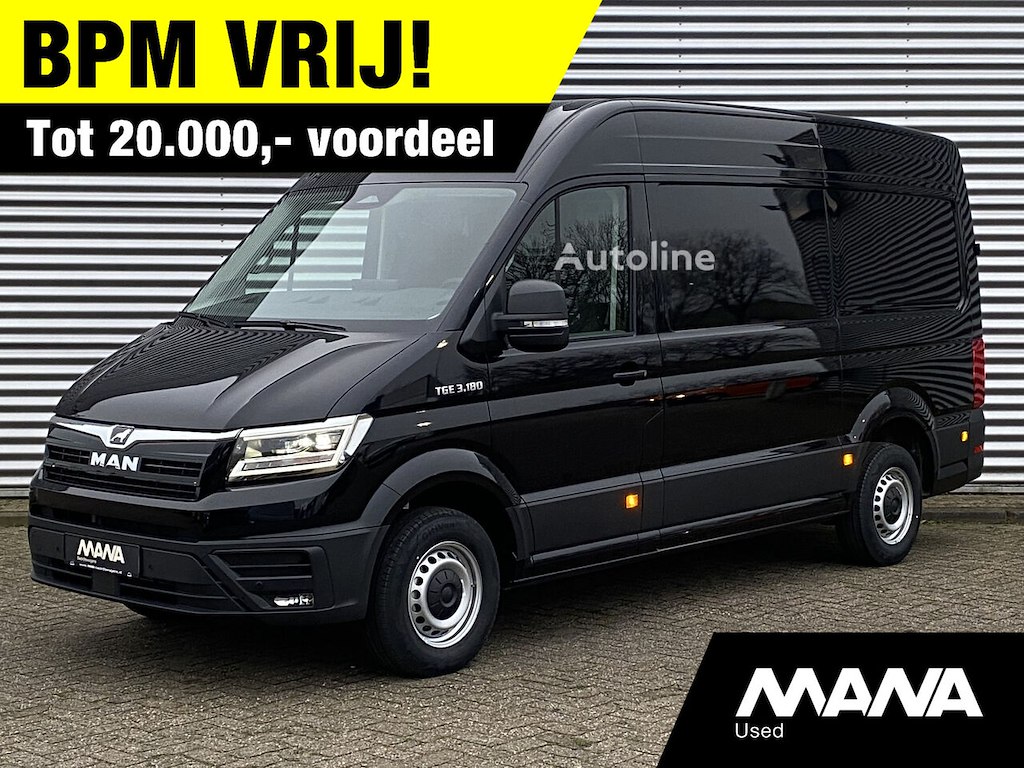 Novi MAN TGE 3.180 L3H3 Automaat 180PK Zwart NIEUW MODEL ACC LED Trekhaak minibus furgon