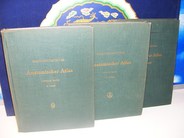 Anatomischer Atlas 1-3,komplet,Toldt-Hochstetter