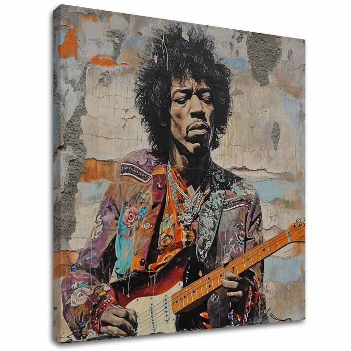 Image JIMI HENDRIX - Guitar poetri | 100% originalna akrilna boja