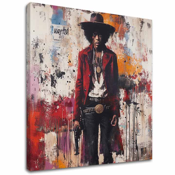 Image JIMI HENDRIX - Divlji zapad u akrilu | 100% originalno obojeni akril