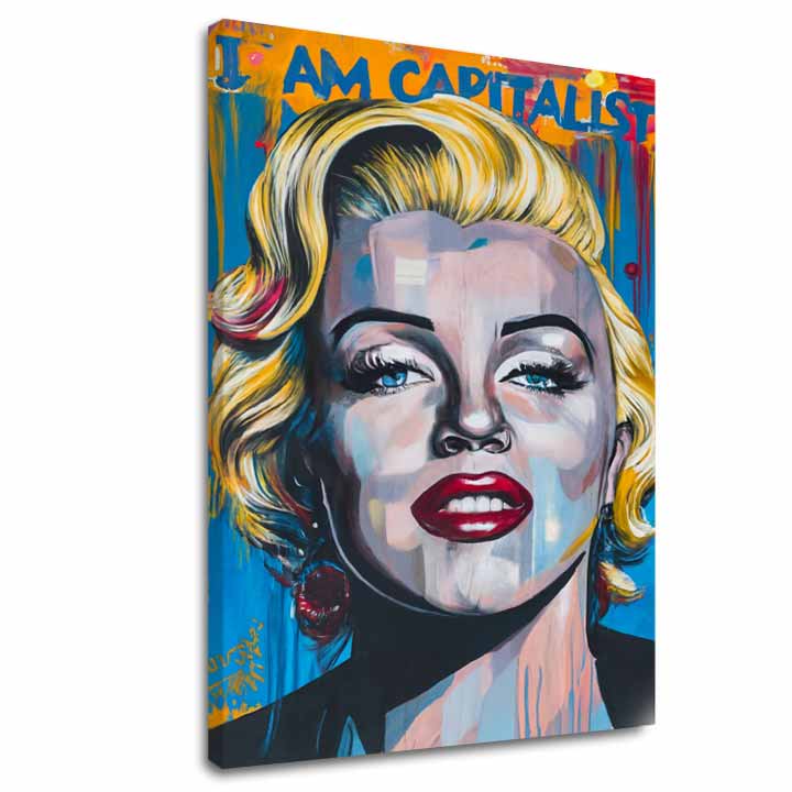 Image MARILYN MONROE - Kapitalistički šarm | 100% originalna akrilna boja