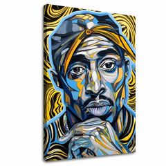 Image Tupac Shakur - Golden tones of rap | 100% originalna akrilna boja