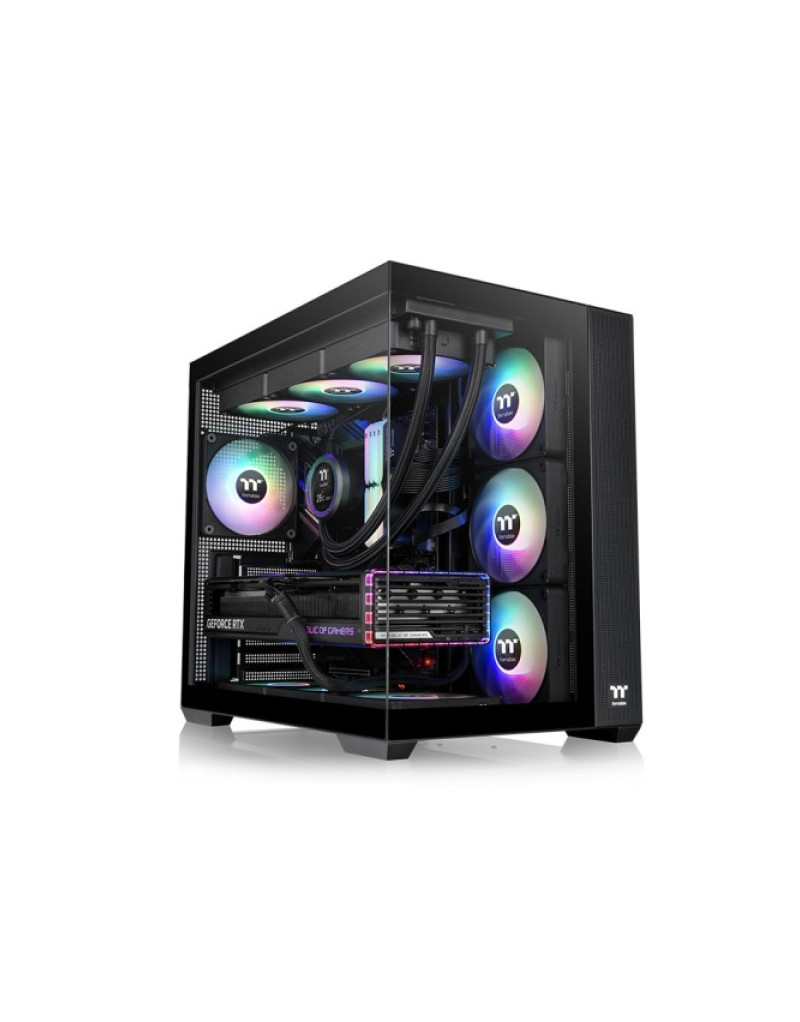 Thermaltake View 380 TG ARGB/Black/Win/SPCC/Tempered Glass*2