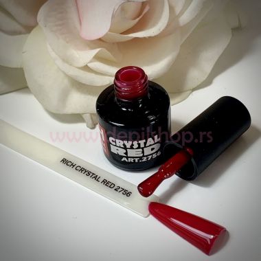 ENG RICH gel polish CRYSTAL RED art.2756 AKCIJA 2+1 GRATIS