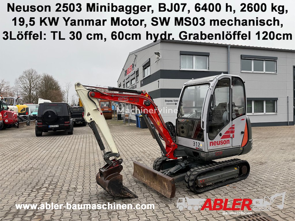 Neuson 2503RD Minibagger SW 3 Löffel 2700 kg mini bager