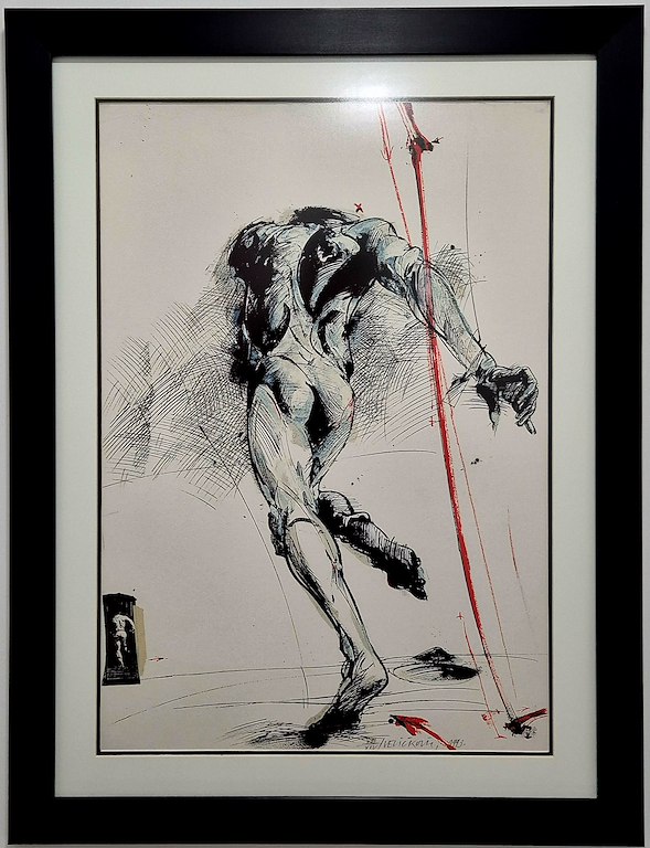 VLADIMIR VELICKOVIC – ORIGINAL SERIOGRAFIJA 1993GOD. – 92X70CM