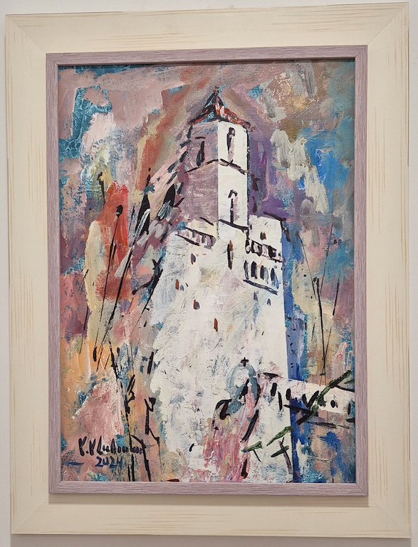 VOJO VLAHOVIC -ULJE NA PLATNU – 72X55CM – MANASTIR OSTROG