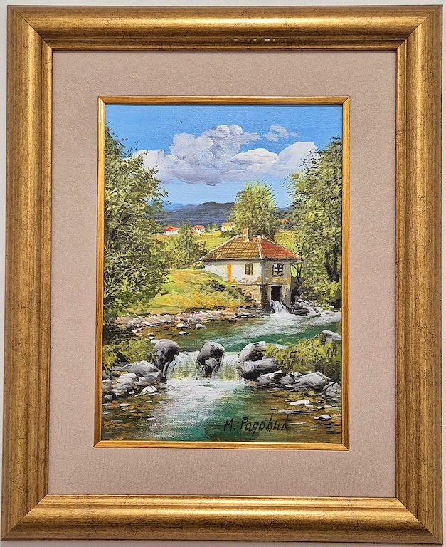 MIROSLAV RADOVIC -ULJE NA PLATNU – 56X46CM – PEJZAZ 3