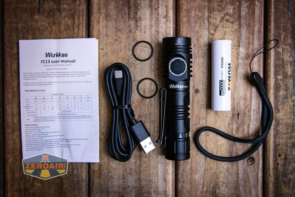 Wurkkos FC13 S USB C Rechargeable 18650 LED Flashl