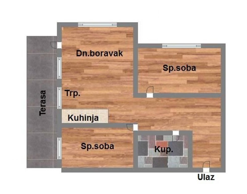 trosoban stan 88m2 adice izgradnja odlican