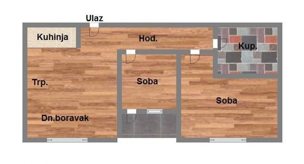 - 57m2 Trosoban - Odličan investitor - ADICE -