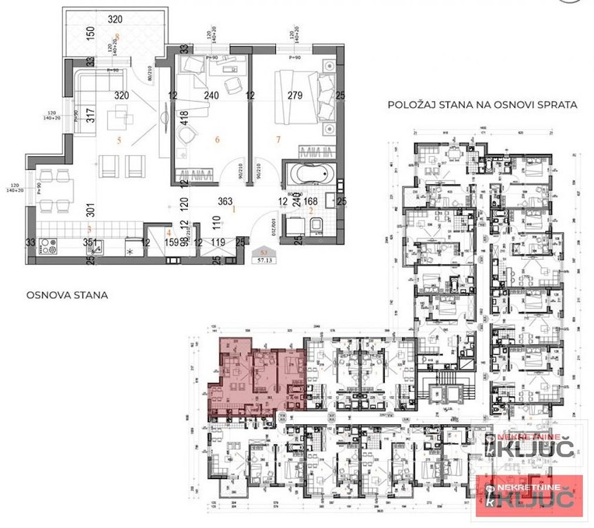 SOMBORSKI BULEVAR, 57m2, Dvoiposoban sa pdv