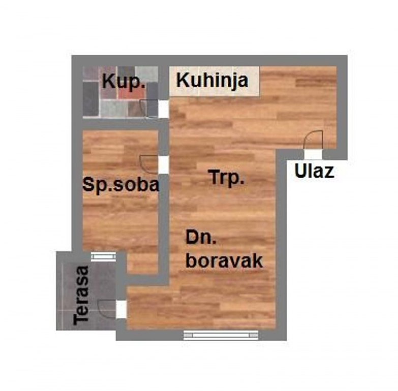 Dvosoban Telep izgradnja 41m2