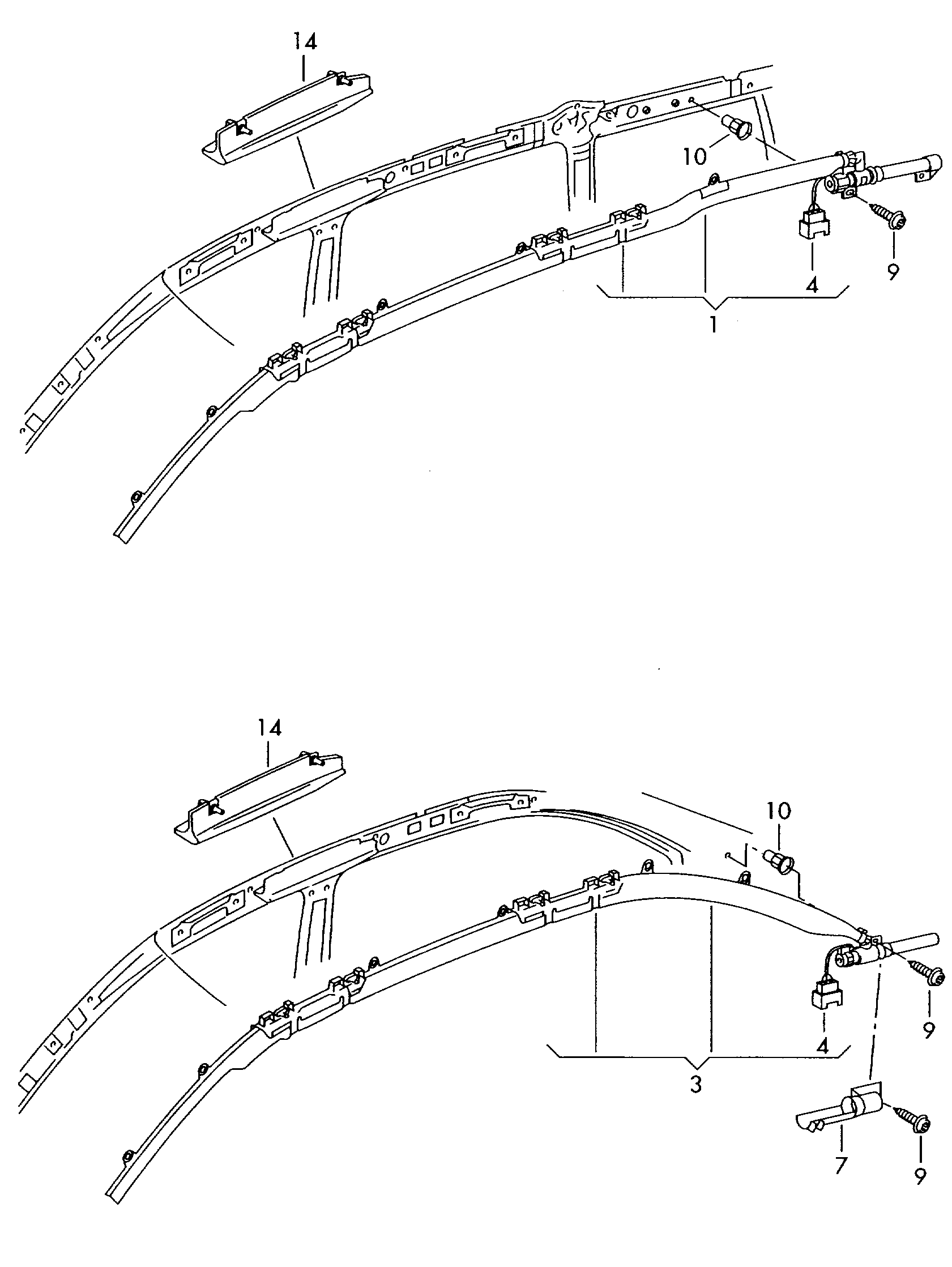 VAZDUSNI JASTUK GLAVE, KROVNI AIRBAG DESNO 8P4880742J