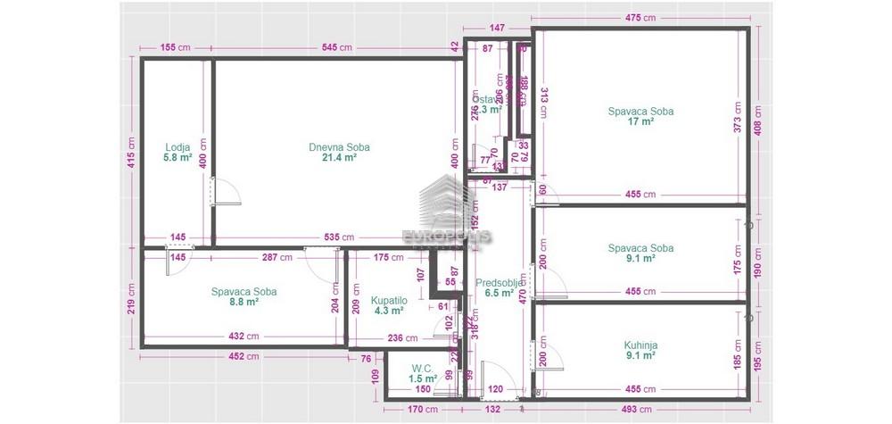 Troiposoban stan, Blok 38 ID#5191 210.000 €