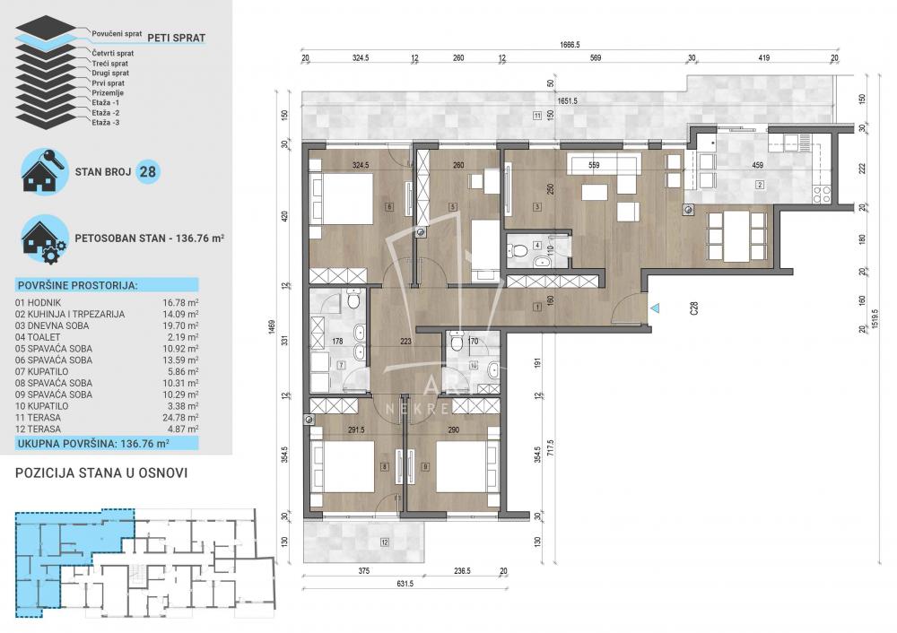 Trošarina, u izgradnji 136.76m2 ID#9528 330.959 €