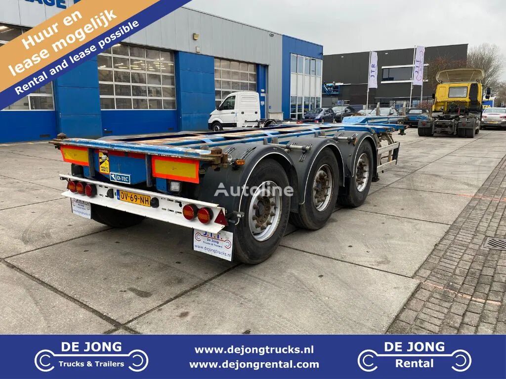 D-Tec FT-LS-S / Flexi Trailer / 3x Extendable 45FT / 1x Lift Axle / Me poluprikolica za prevoz kontejnera