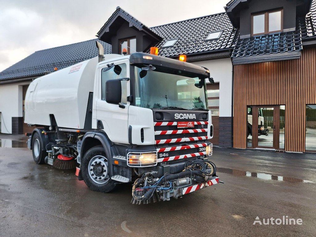 Scania 94G Zamiatarka Kehrmaschine BUCHER L/R Frontbürste 2 Motoren vozilo za čišćenje ulica