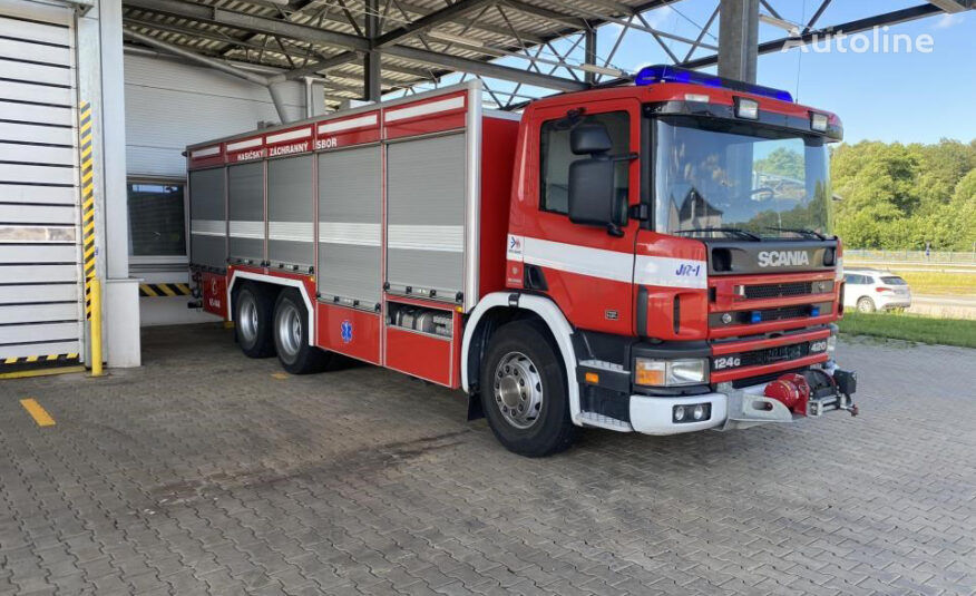 Scania P124 GBX4NZ, 8000 L water, 1000 L foam vatrogasno vozilo