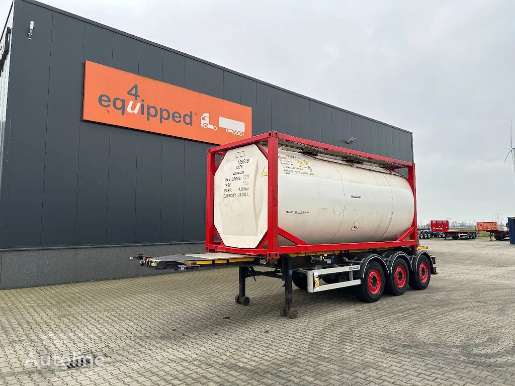 Burg 20FT ADR (EX/II, EX/III, FL, AT) Chassis + Tankcontainer 26.000L rezervoar-kontejner 20 stopa