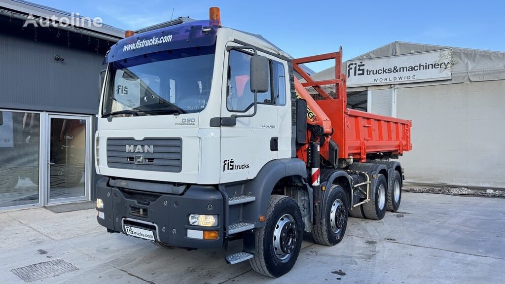 MAN TGA 35.430 8X4 tipper - crane PALFINGER PK 17502 kiper