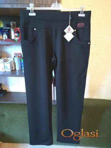 Nove zenske pantalone za punije dame i devojke Tommy Life 48 Crne Novo