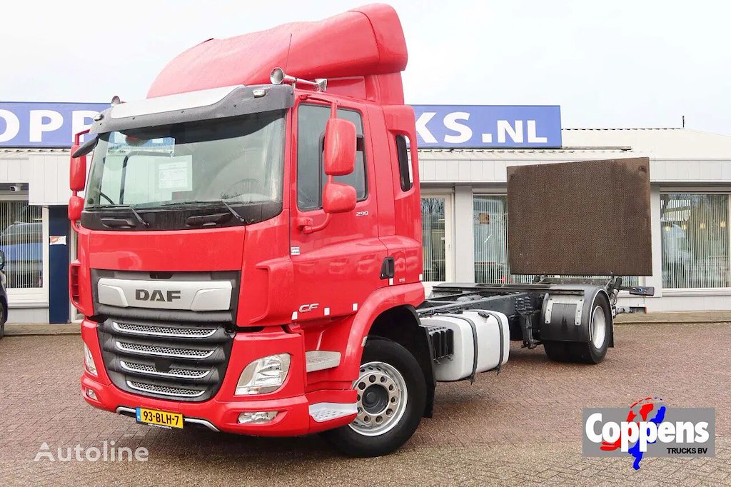 DAF CF 290 FA Chassis + 2500 KG Dhollandia laadklep kamion šasija