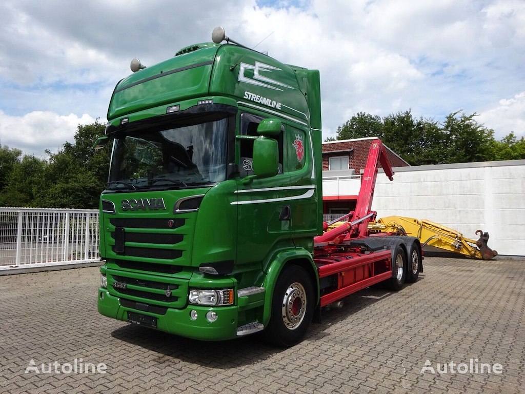 Scania R580 6x2 hook lift truck kamion rol kiper