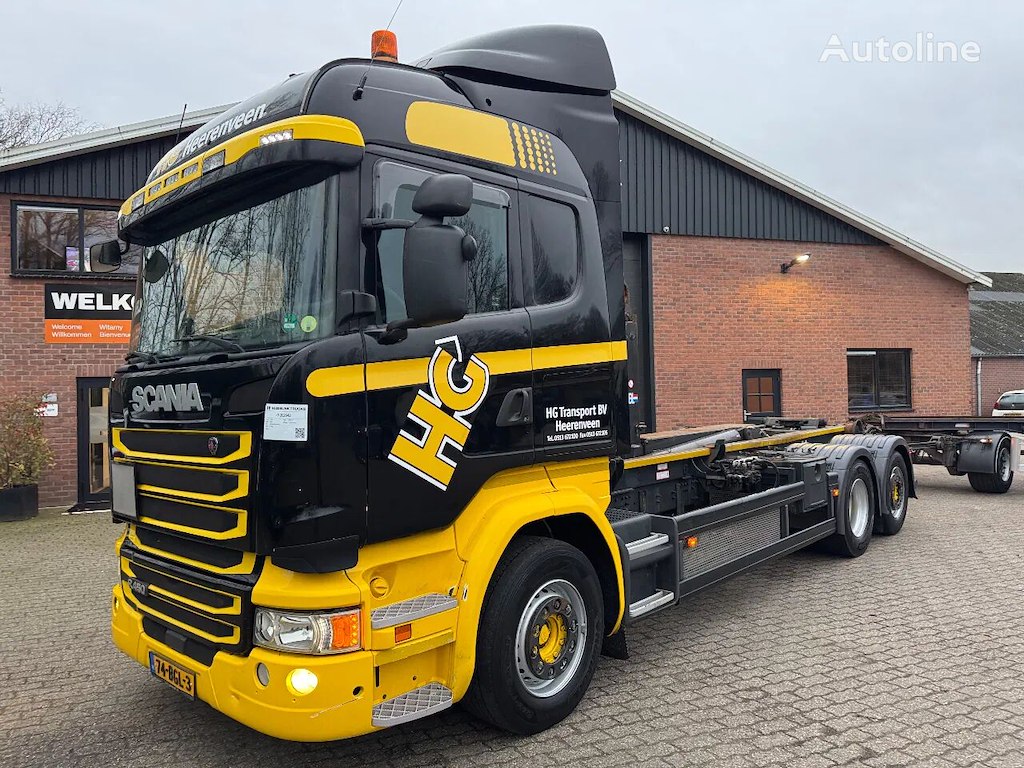 Scania R450 6X2 VDL Haakarm Standairco 9T Vooras NL Truck kamion rol kiper