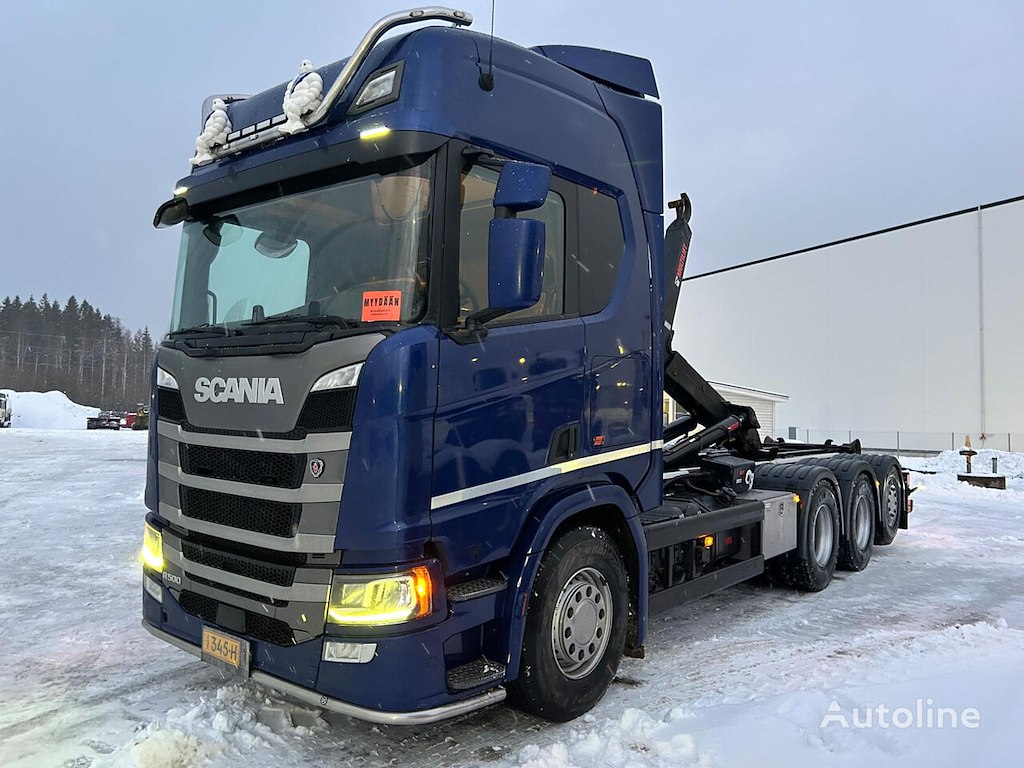 Scania R 500 | 8x4 | Hiab XR 21 t 6300 mm kamion rol kiper