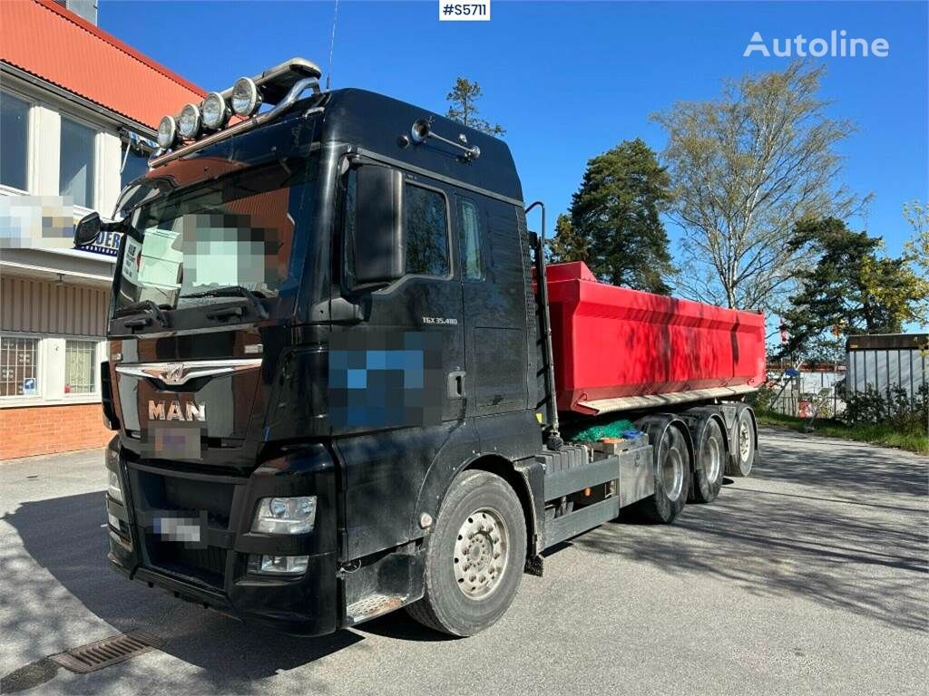 MAN TGX 35.480 8x4 Tridem Hook Truck, See video kamion rol kiper