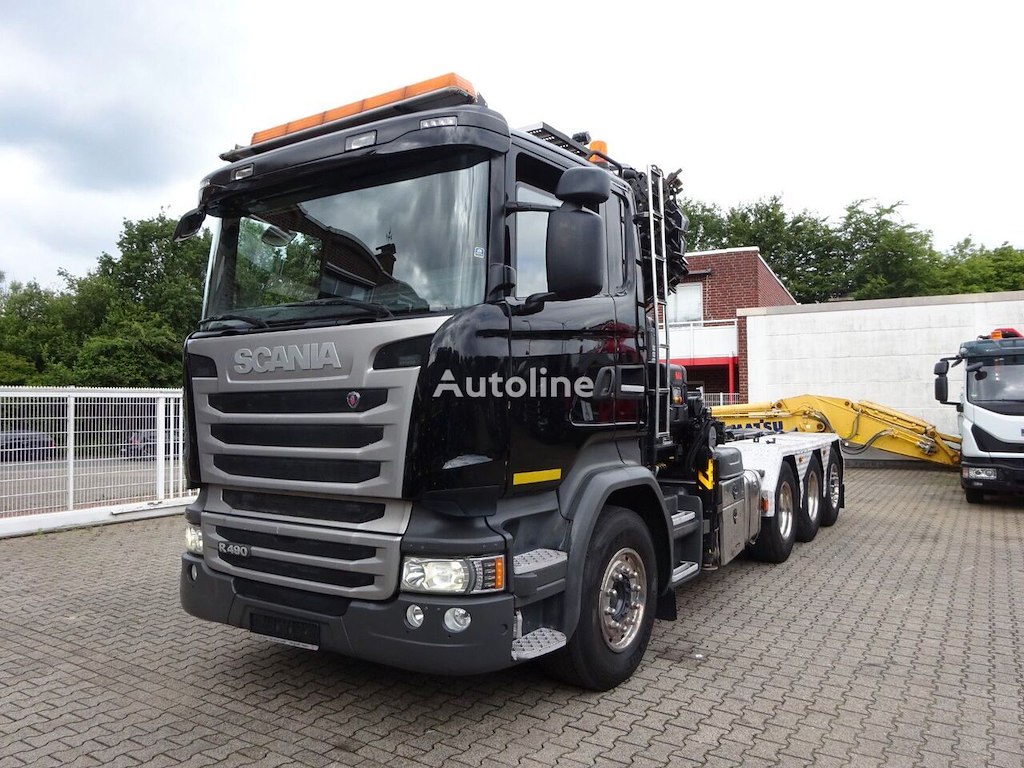 Scania R490 Hook lift + HIAB 302E-6 kamion rol kiper