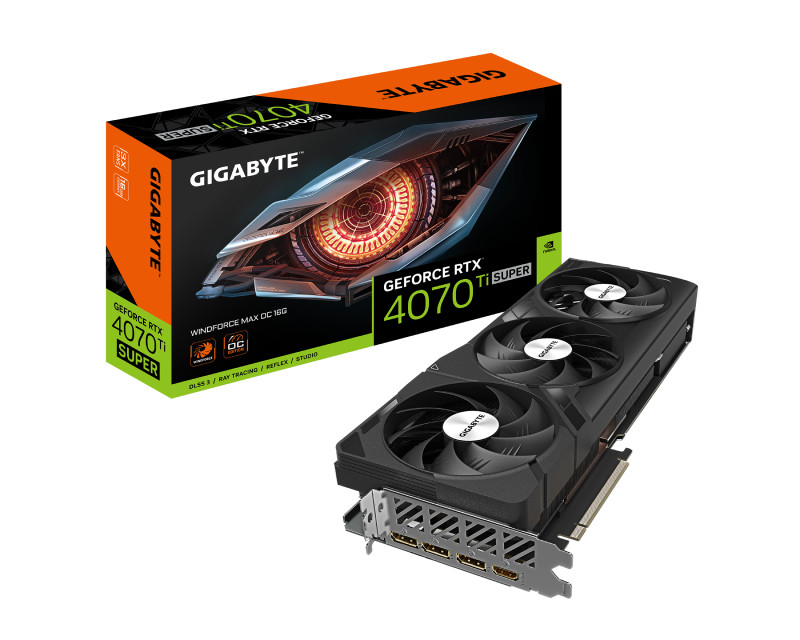 GIGABYTE - nVidia GeForce RTX 4070 Ti SUPER 16GB 256bit GV-N407TSWF3MAXOC-16GD grafička karta