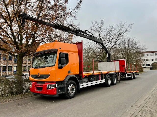 Renault Lander 430 6x2/Hiab 144 B-3 Mit Funk/Eu5/Komplettzug kamion platforma