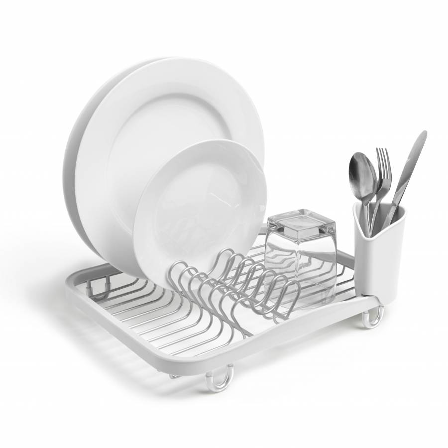 OCEĐIVAČ ZA SUDOVE – SINKIN dish rack white/nickel