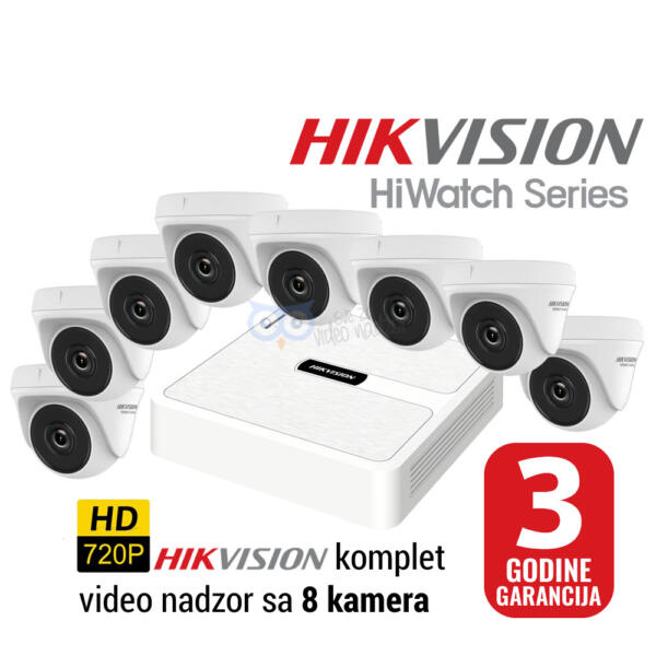 HD Hikvision komplet video nadzor sa 8 kamera