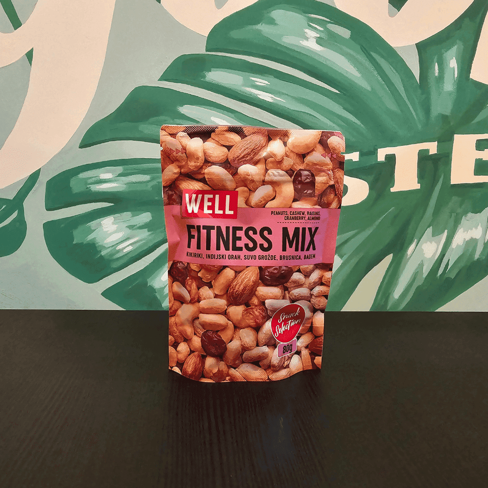 Well – Fitness Mix Orašastih Plodova I Suvog Voća 80g