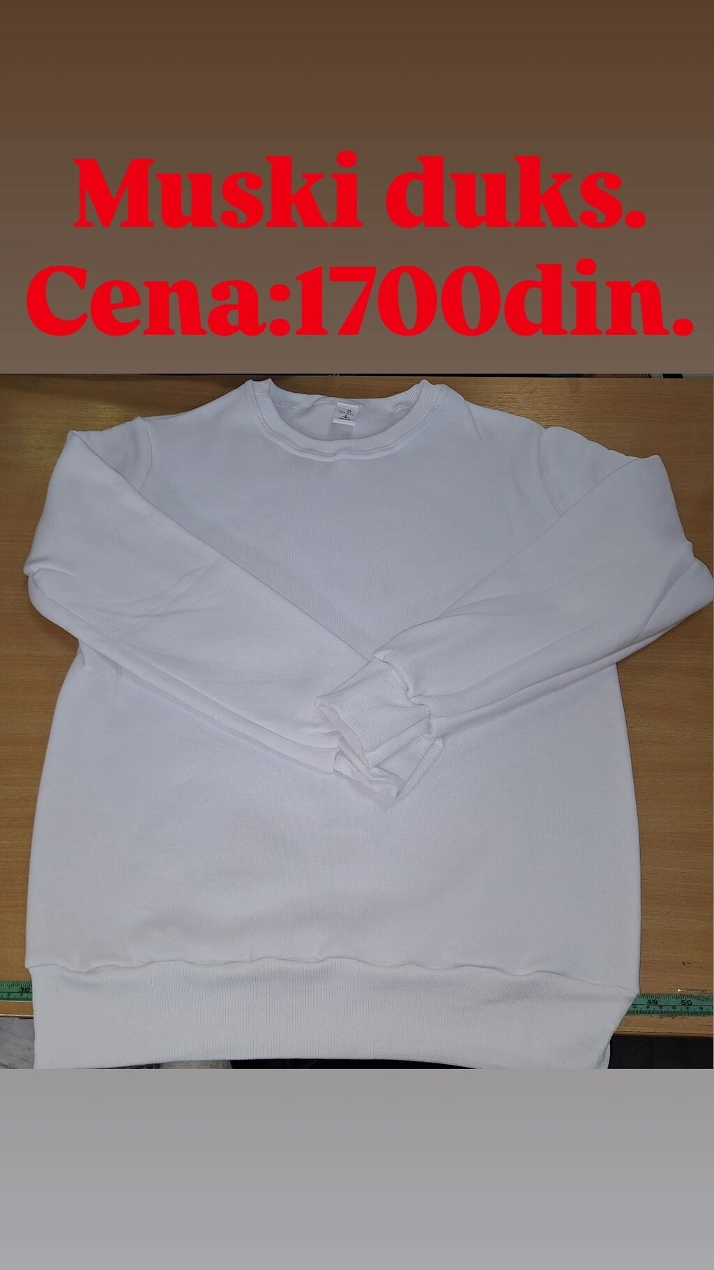 Duks, 2XL (EU 56), 3XL (EU 58), L (EU 52), bоја - Bela