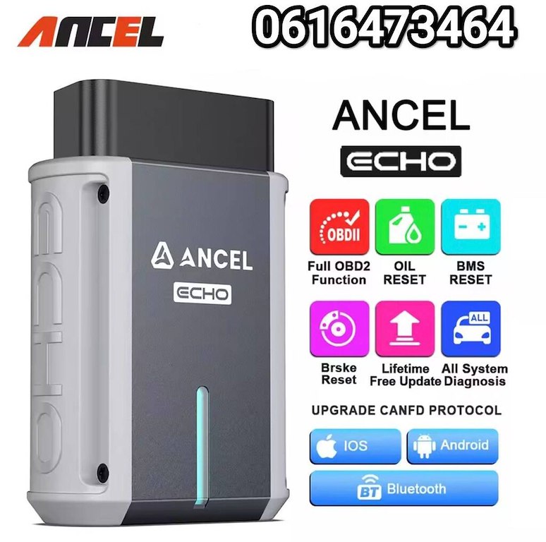 Ancel DND Echo OBD2 Bluetooth za iOS i Android Ancel Echo OBD2