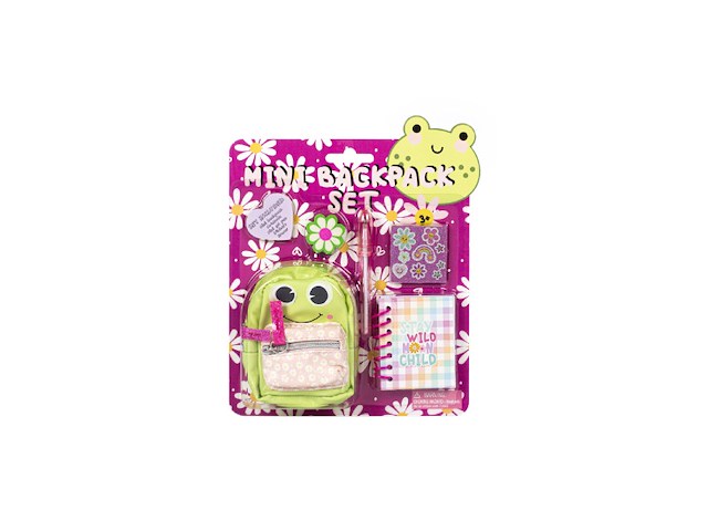 Set za pisanje - Mini Backpack, Frog Stay Wild Moon Child