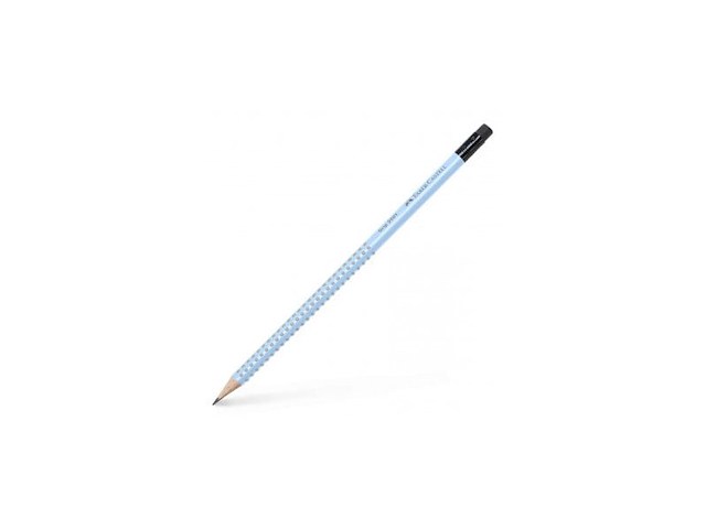 Faber-Castell -  grafitna olovka - Grip HB, Sparkle, sky blue