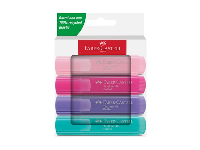 Faber-Castell -  flomaster set 1/4 - Textliner 46, pastel