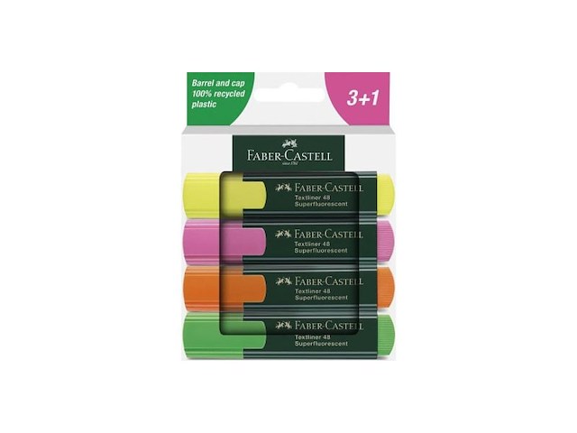 Faber-Castell -  flomaster set 1/4 - Textliner 48