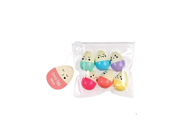 Flomasteri set/6 - Emoji Egg